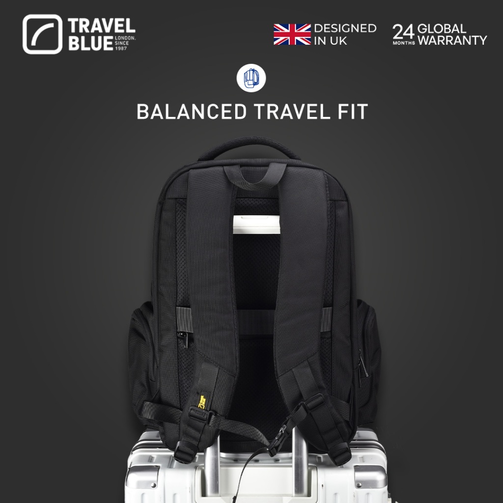 Travel Blue Luxe Pro Backpack - TB3030 | Shopee Singapore