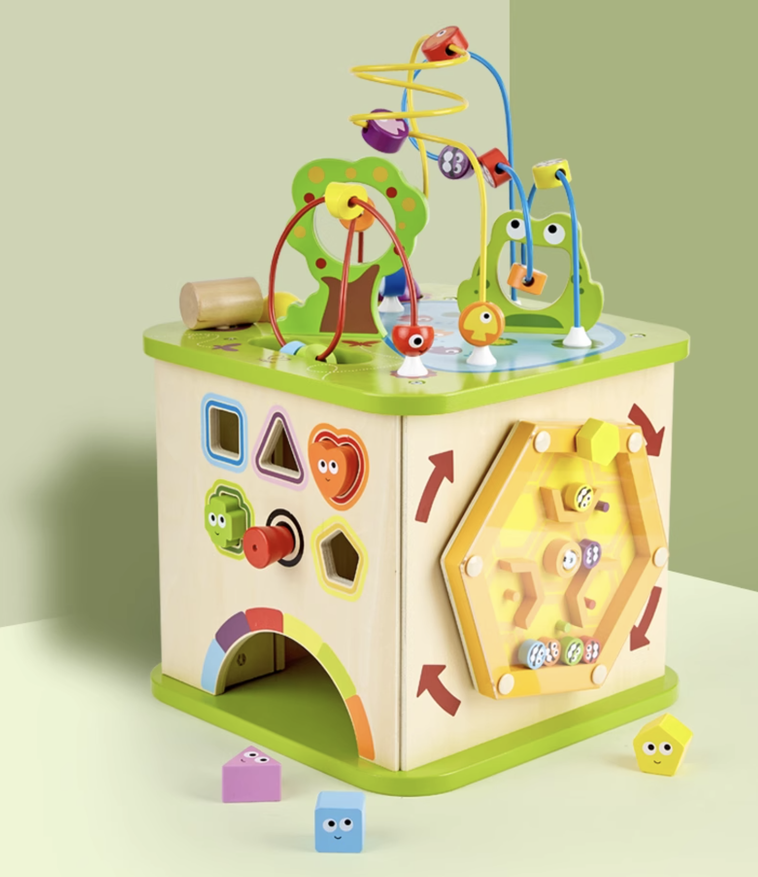 Hape E1810 Country Critter Cube Activity Centre for Toddler age 12 ...