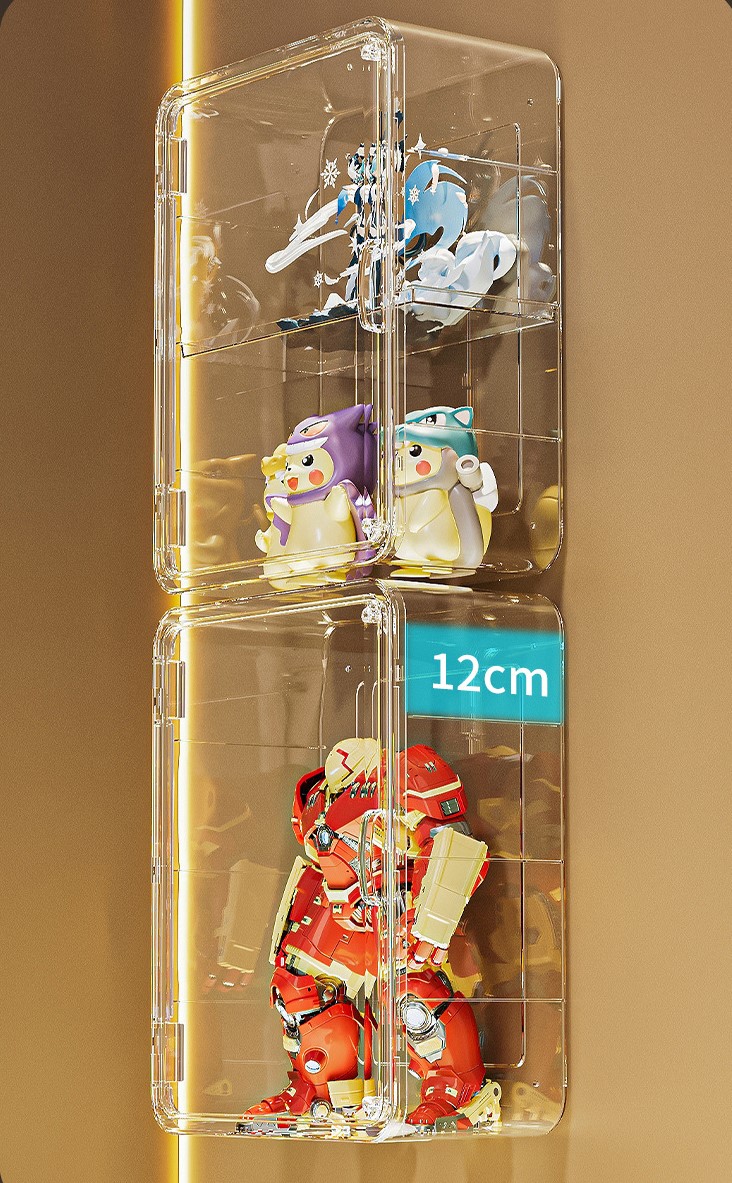 Panda Pop Wall-mounted Pop Mart clear hanging blind box storage display ...