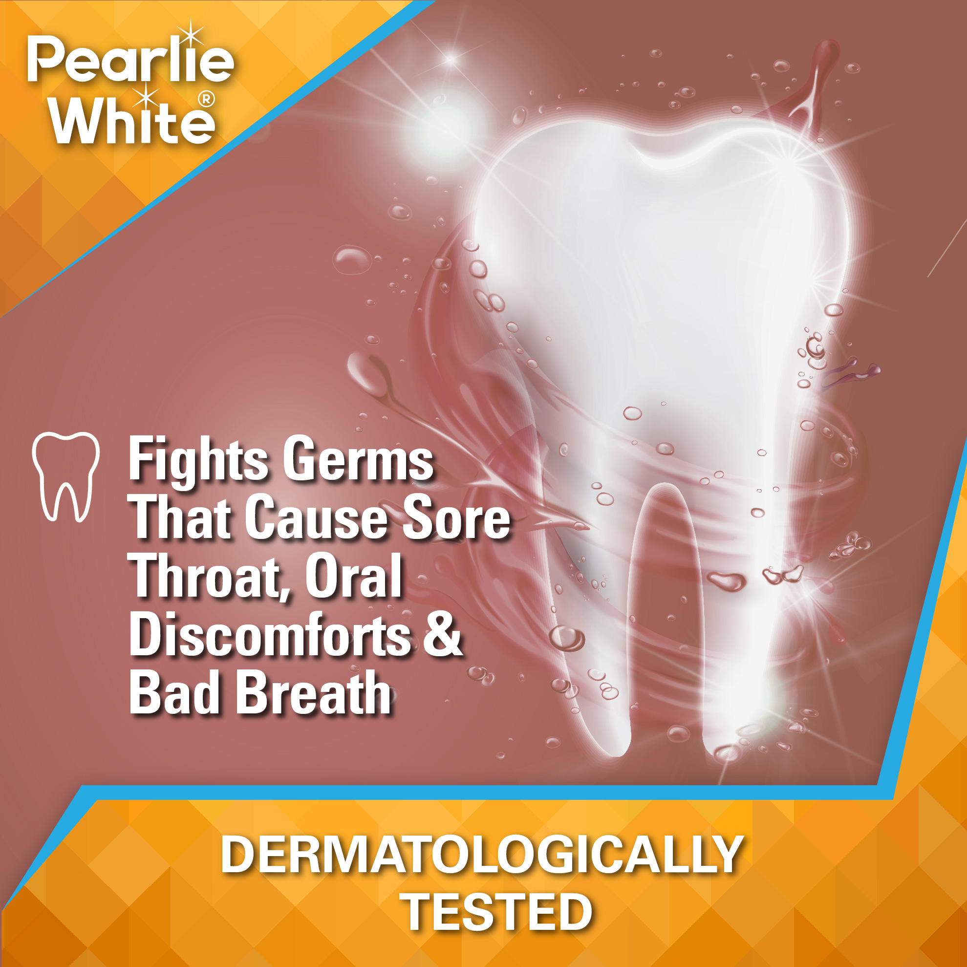 [Bundle of 2] Pearlie White Povi-Rinse Antiseptic Mouth & Throat Rinse ...