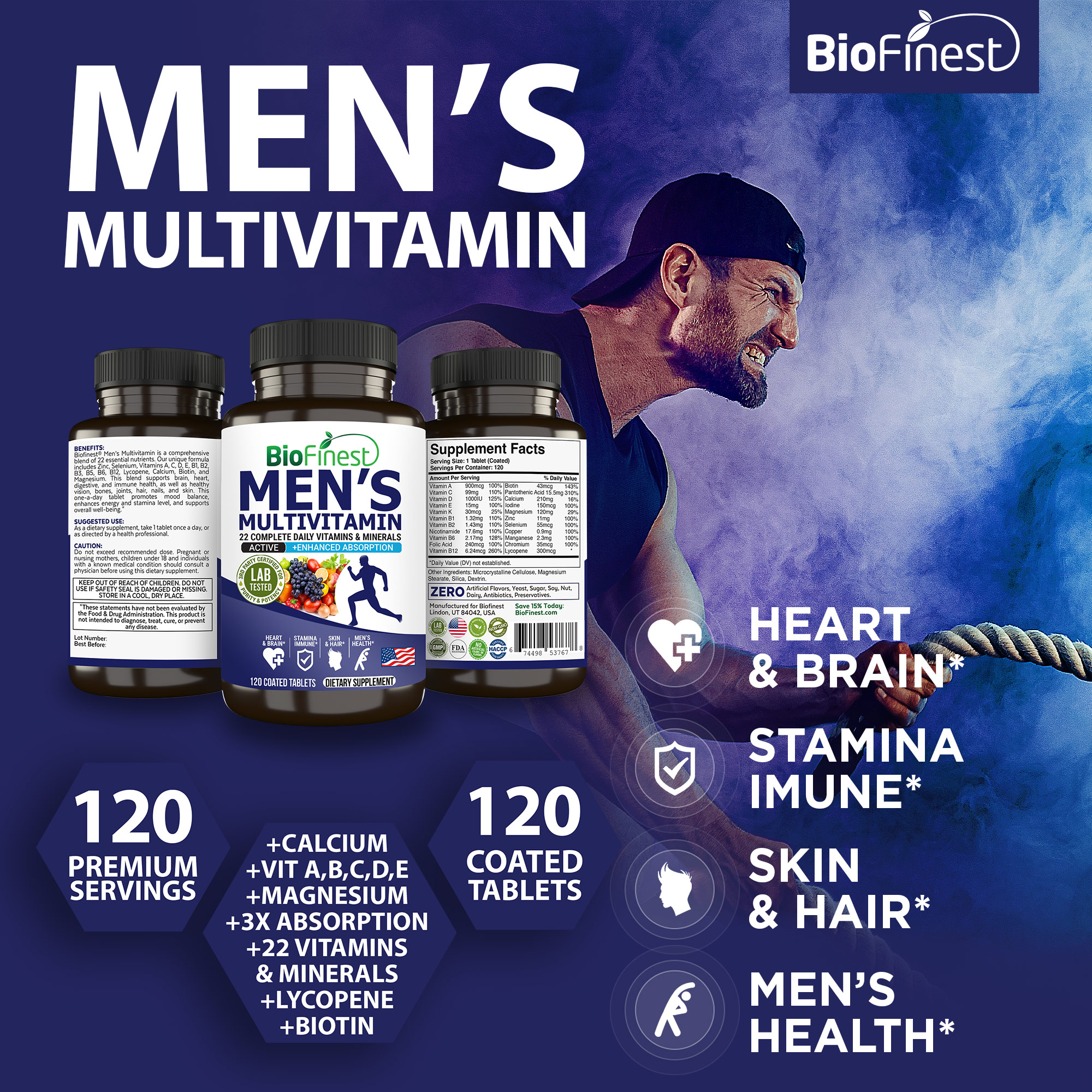 Biofinest Women’s Multivitamin Multimineral Supplement - Vitamins A B C ...