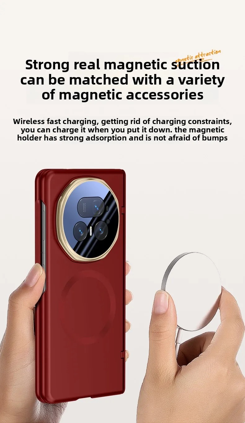 [SG] Honor Magic V5 Case - Front Back Magnetic Smooth Hard PC Glass ...