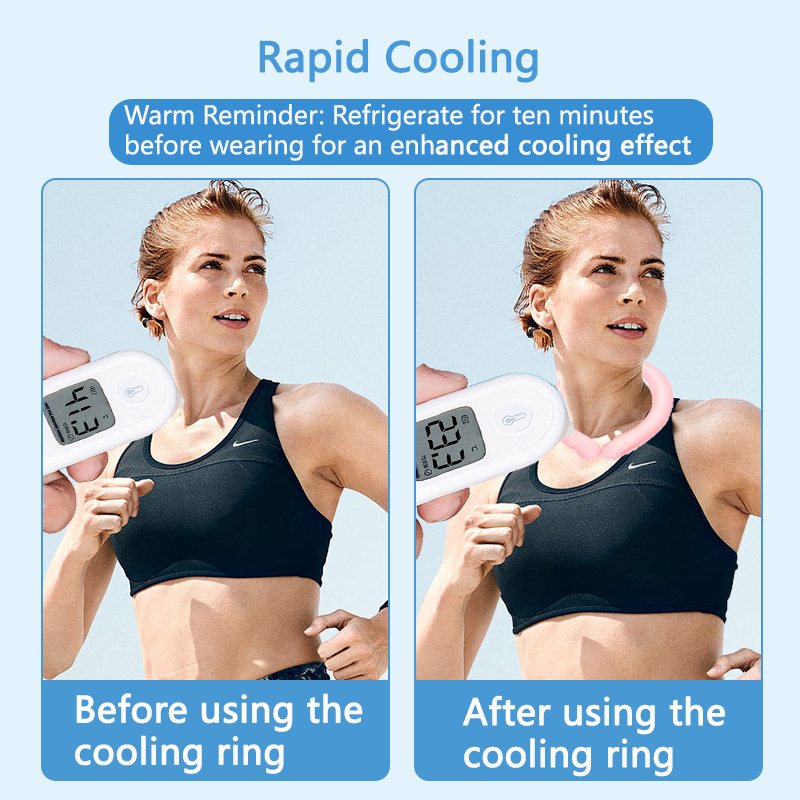 🇸🇬 [In Stock]NEW Neck Cooling Ring Reusable Ice Ring Neck 28℃ Frozen ...