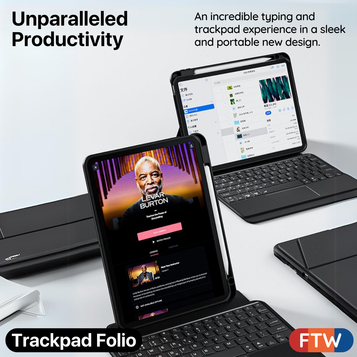 [1-2 DAY SG DELIVERY!] FTW Magic Trackpad Keyboard Folio iPad Case ...