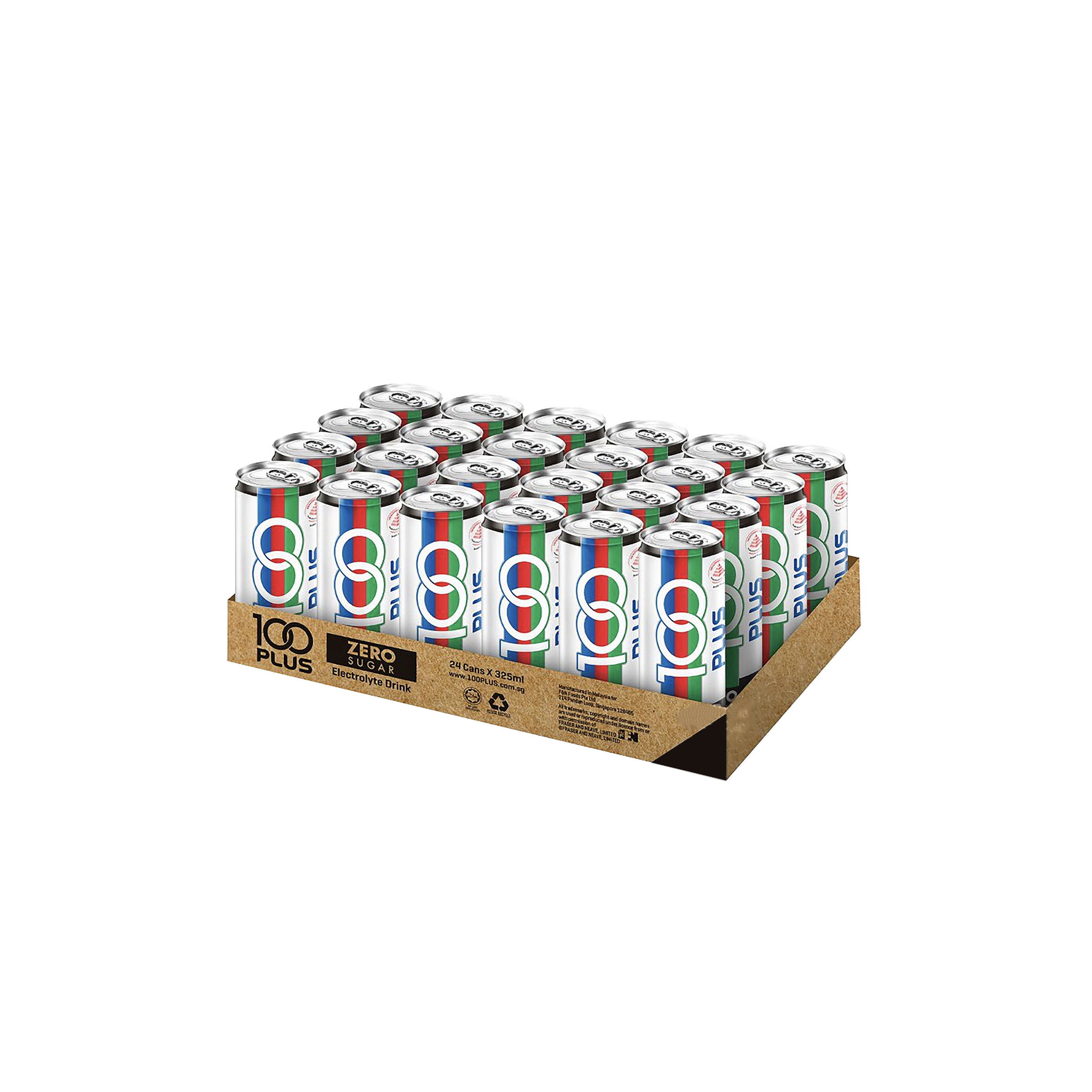100 Plus ZERO Can Drink Carton (325ml x 24) | Shopee Singapore