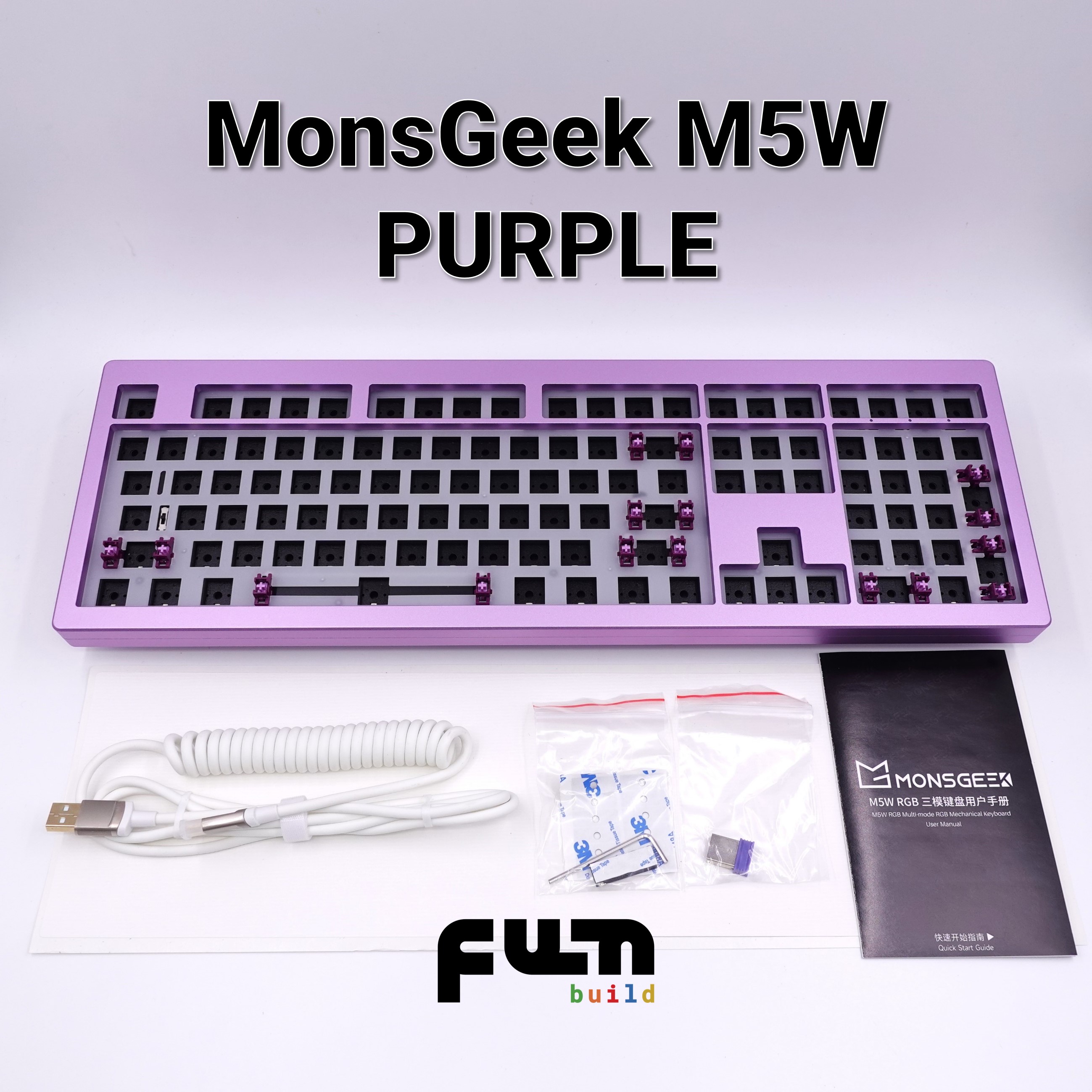 MONSGEEK M5W Full Size Aluminum Mechanical Keyboard Barebones Kit ...