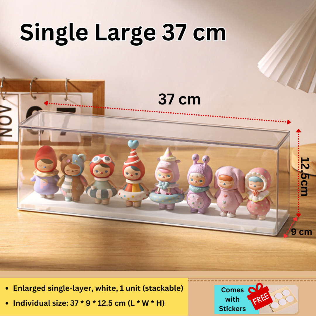 Popmart Transparent Display Box – Single Layer, Dustproof Acrylic ...
