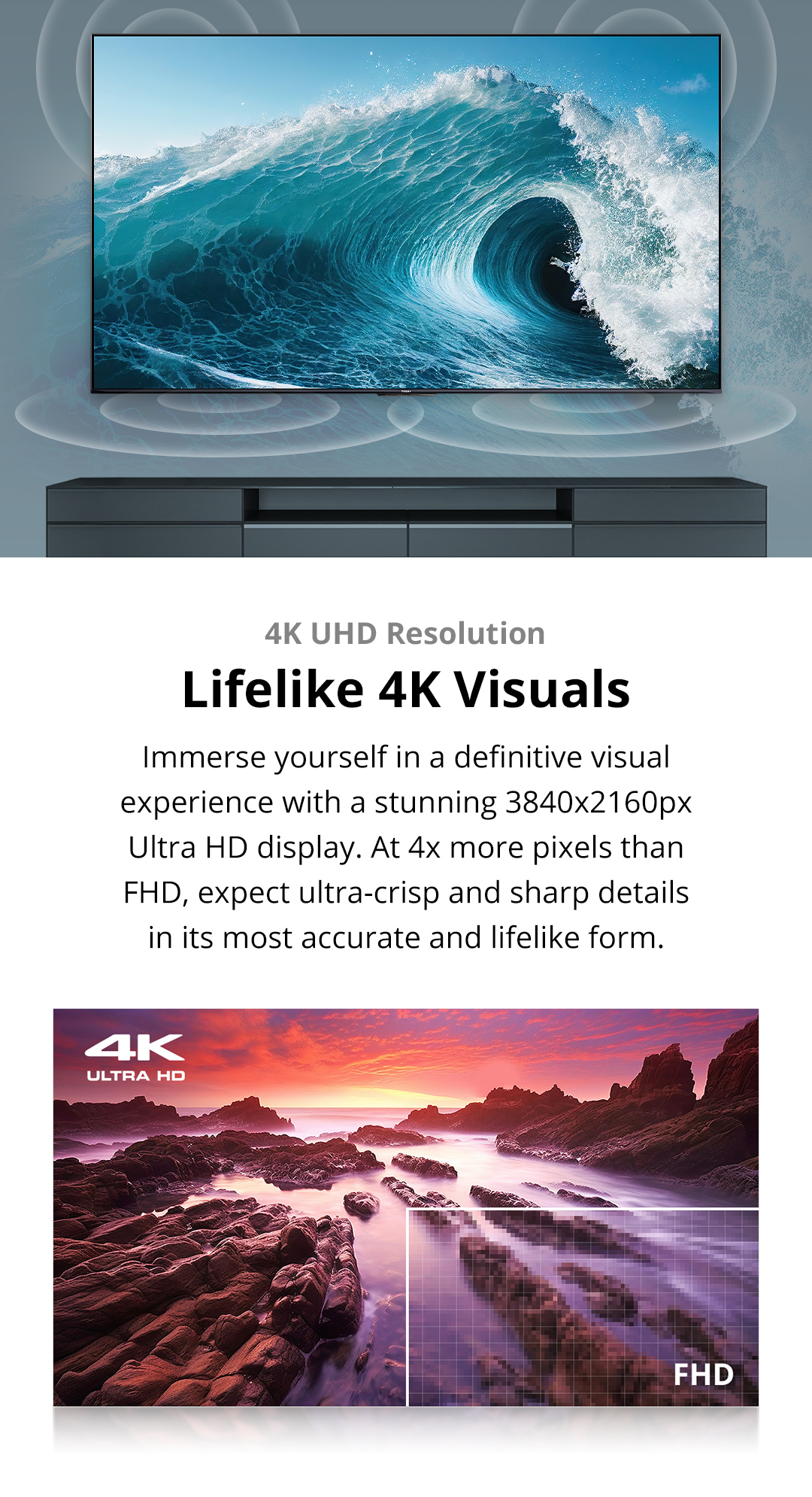 PRISM+ Q100 Ultra | 4K QLED 120Hz 4K AI Google TV | 100 inch TV ...