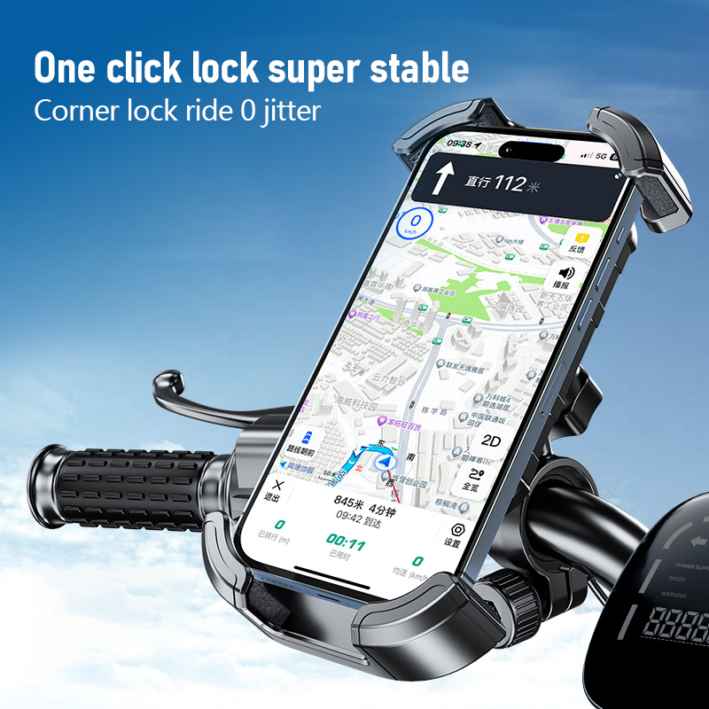 Universal bike Phone Holder Bracket Anti-Slip Bicycle Phone Holder ...