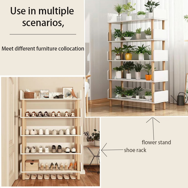 5 Tier Multipurpose Bookshelf Home Storage Shelves Rack White ...