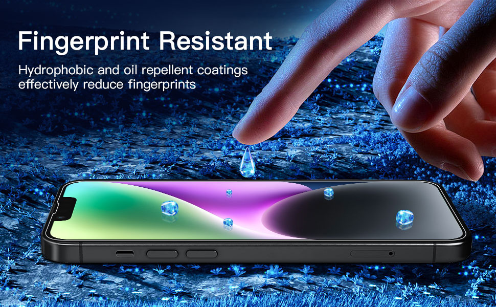 [SG] Anti-Fingerprint Screen Protector with Tempered Glass for iPhone ...