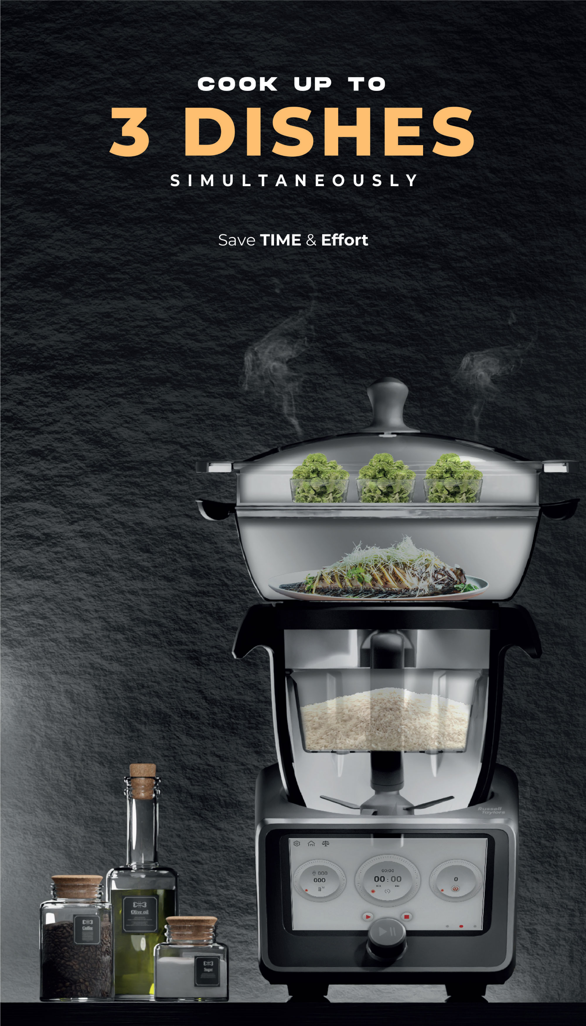 Russell Taylors iMix Smart Cooker Automatic Cooking Robot i5 | Shopee ...