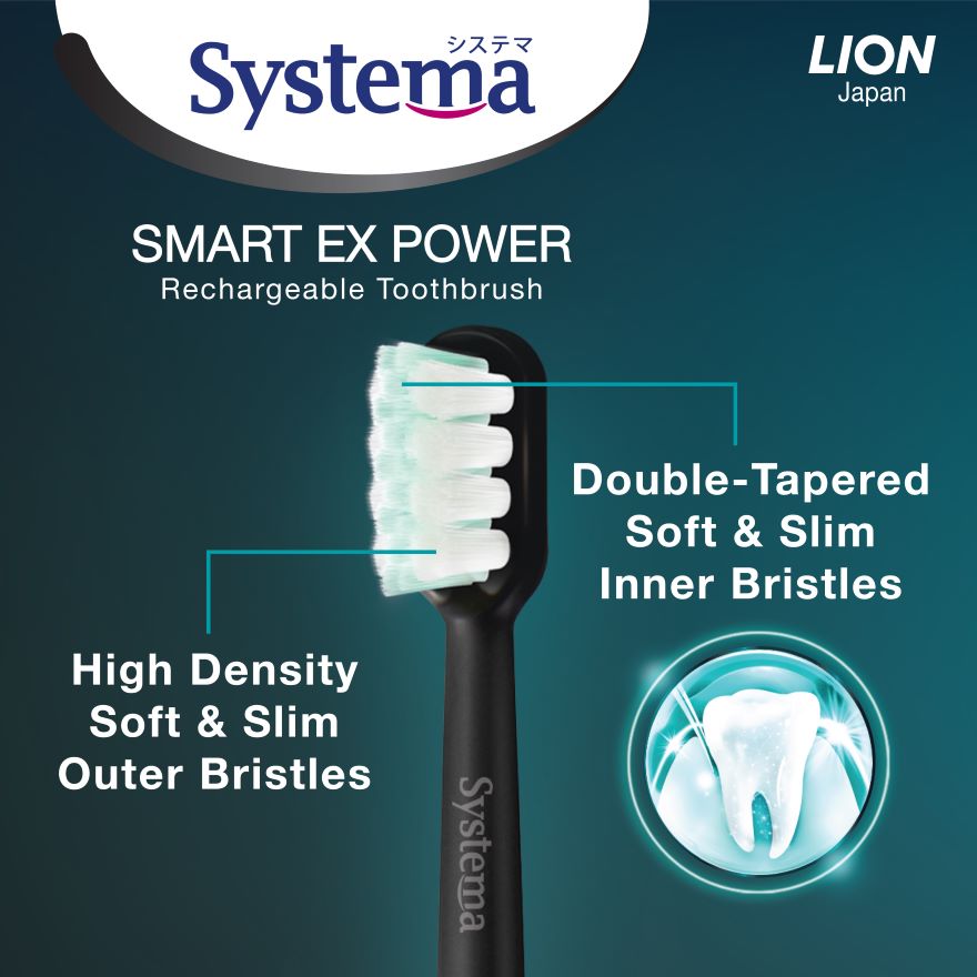 SYSTEMA Smart Ex Power Rechargeable Toothbrush (5 Modes For Personalized Experience) 1s | Shopee ...
