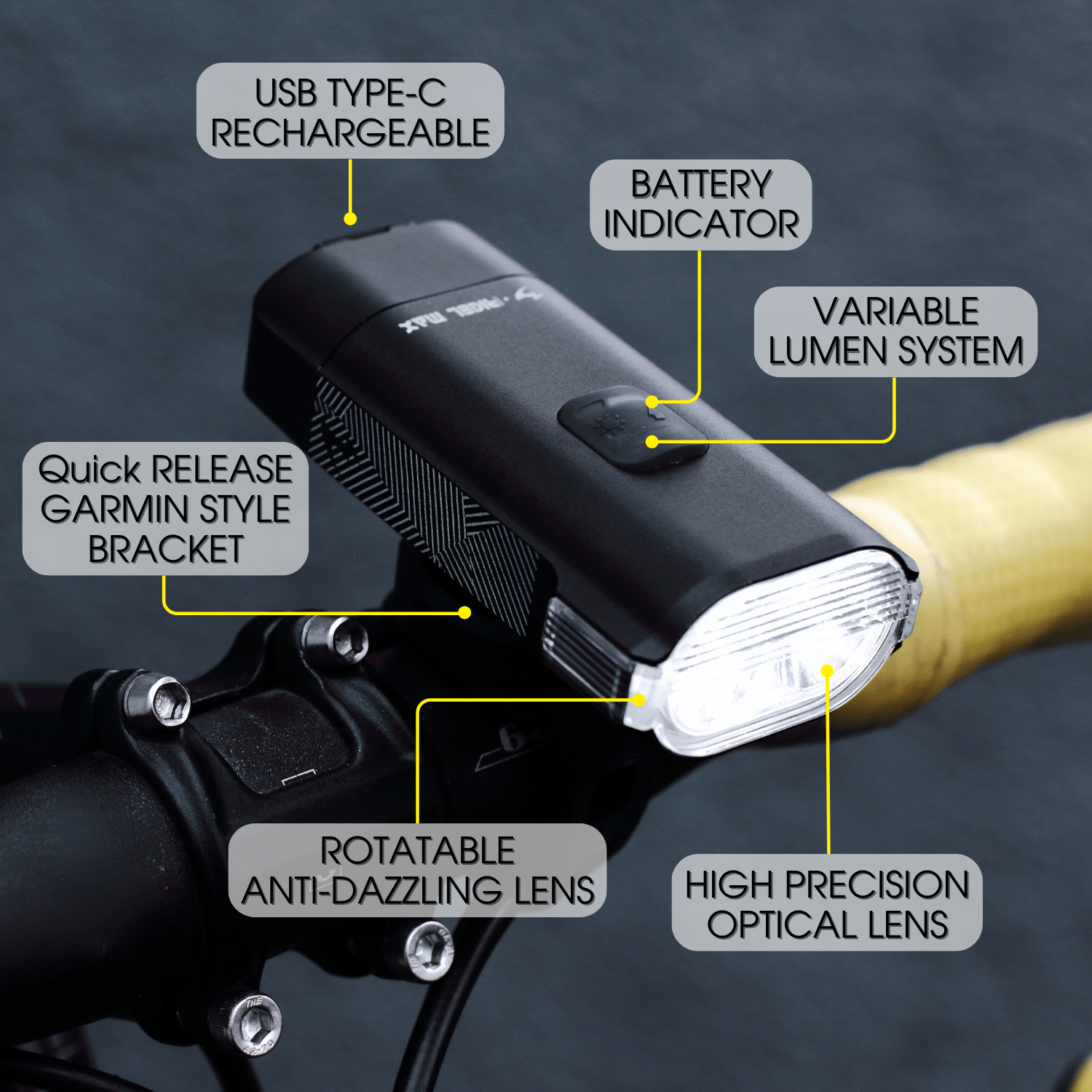 Moon Rigel Max 1500 Lumens High Power Bicycle Light | Shopee Singapore