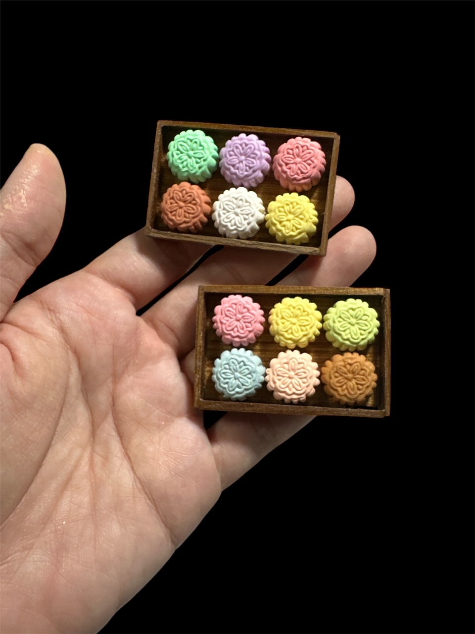 Handmade Miniature Snow Skin Mooncake, Ice Skin, Snowy Skin, Mid Autumn ...