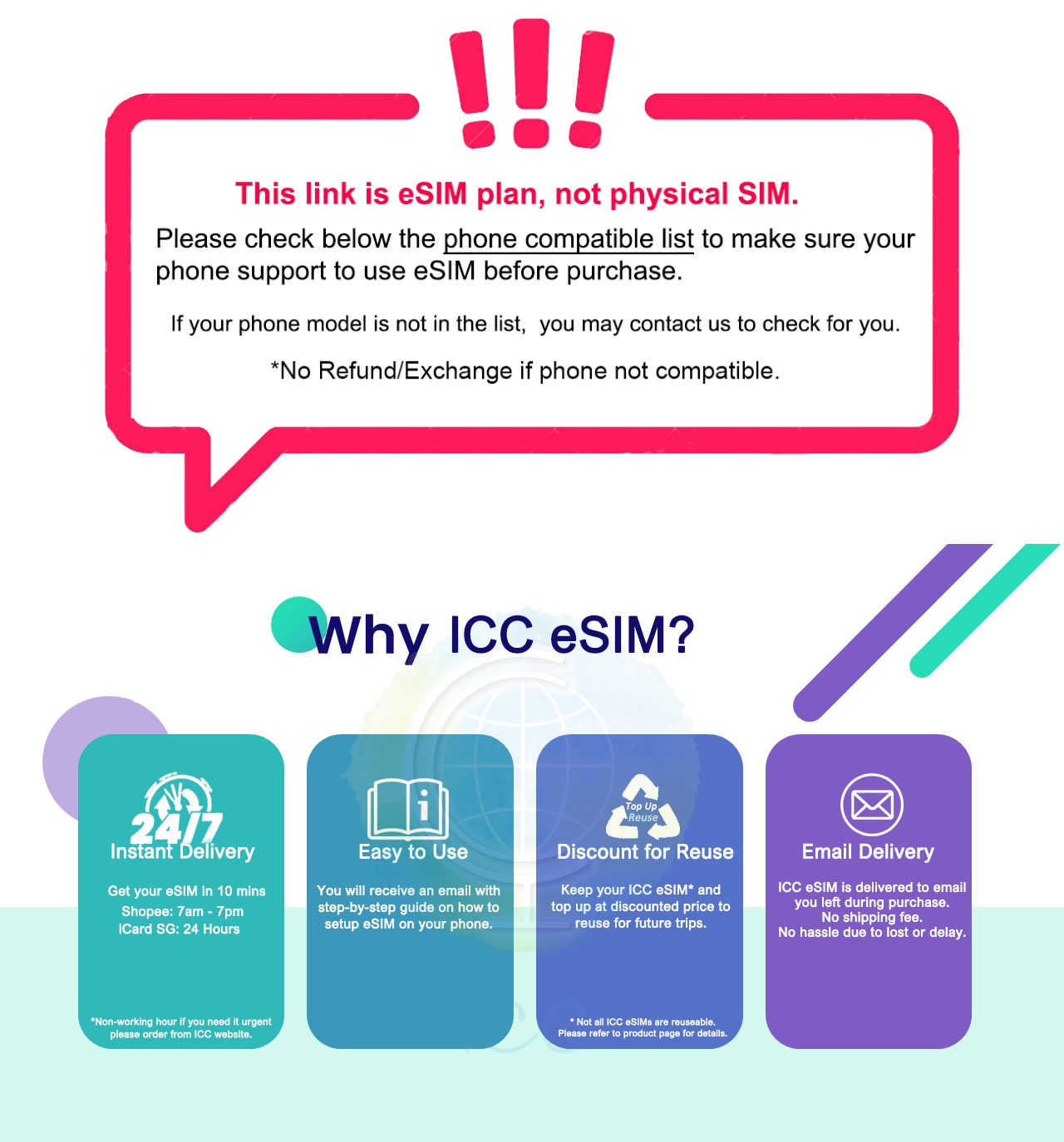 ICC eSIM_Indonesia 1-7 Days Unlimited 5G/4G Data (XL/Telkomsel Network ...