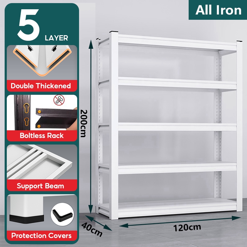 Heavy Duty Storage Rack Warehouse Boltless Shelf Rack Carbon Steel ...