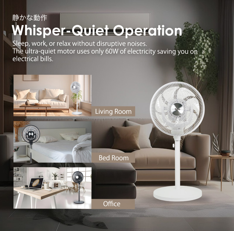 IONA 360° High Velocity Standing Fan | Remote Control Stand Fan with ...