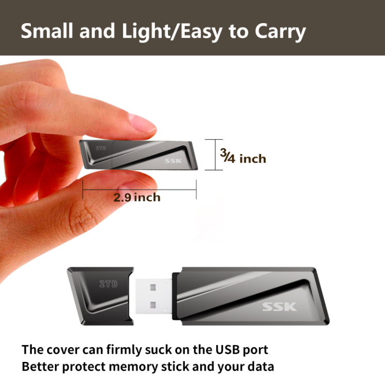 SSK SD300 USB 3.2 Flash Drive 550MB/s USB Pendrive USB3.2 Gen2 Flash ...