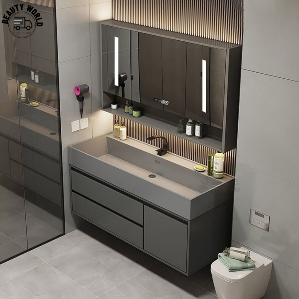 [SG Seller]Bathroom Mirror Cabinet Set Bathroom Cabinet Basin Cabinet ...