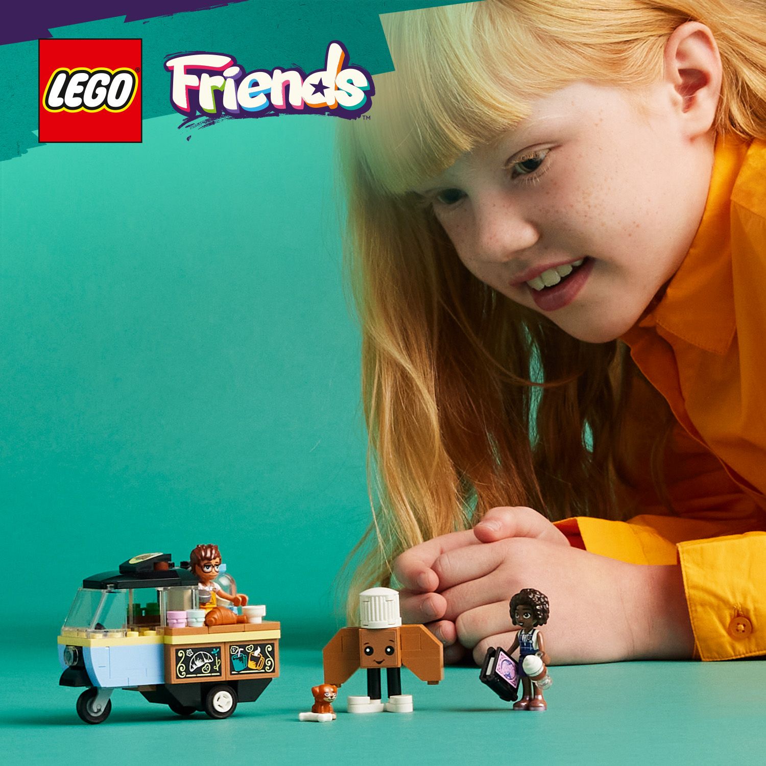 LEGO Friends 42606 Mobile Bakery Food Cart Building Set Toys (125 ...