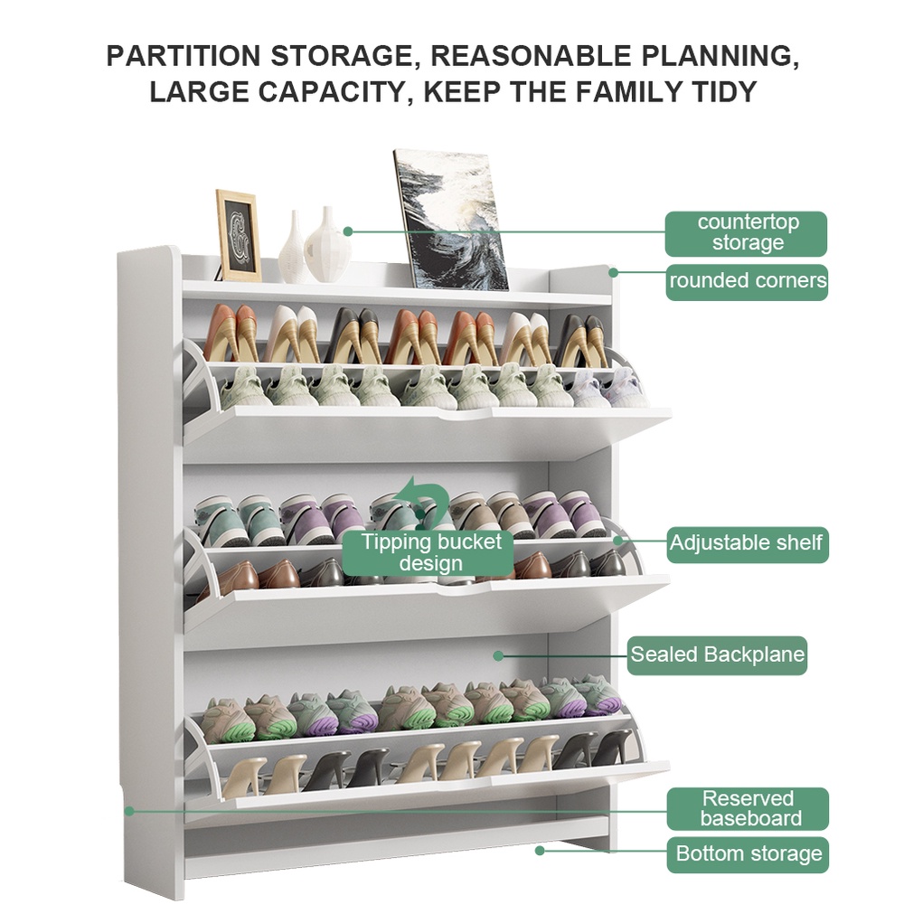 SNB Shoe Cabinet Shoe Rack Large Capacity Multi-layer Shoe Rack Home ...