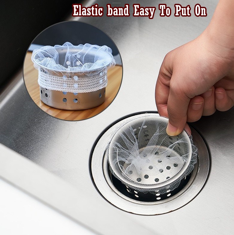 Clearance 100pcs Anti-clog Kitchen Sink Net Filter Sink Basket Bag ...