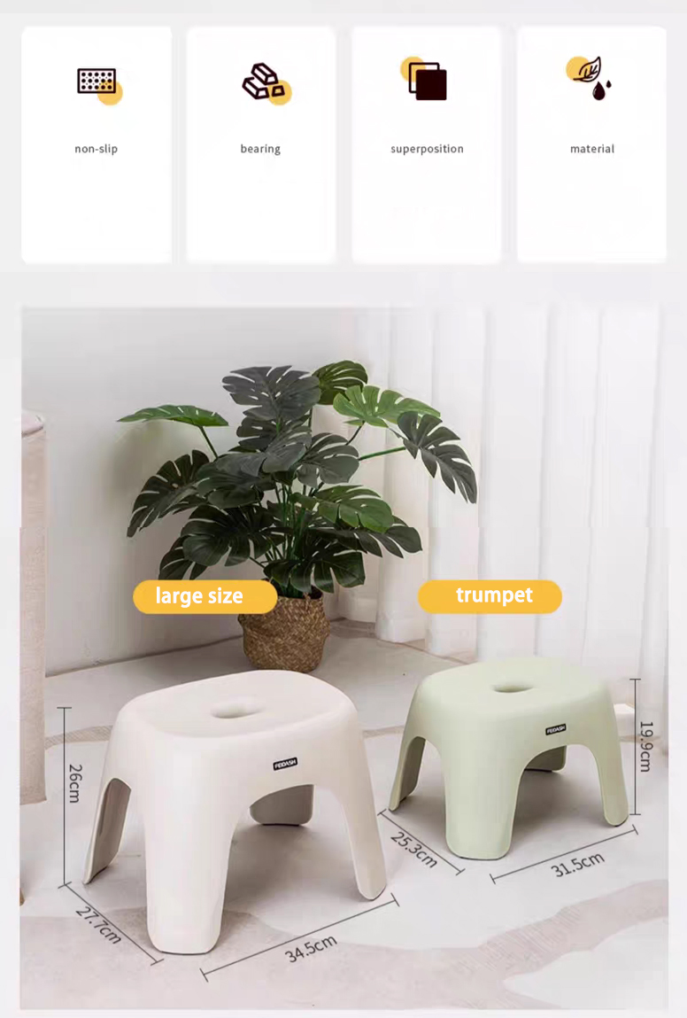 【SG Stock】Strong and durable Small stool Plastic stool Large Size ...