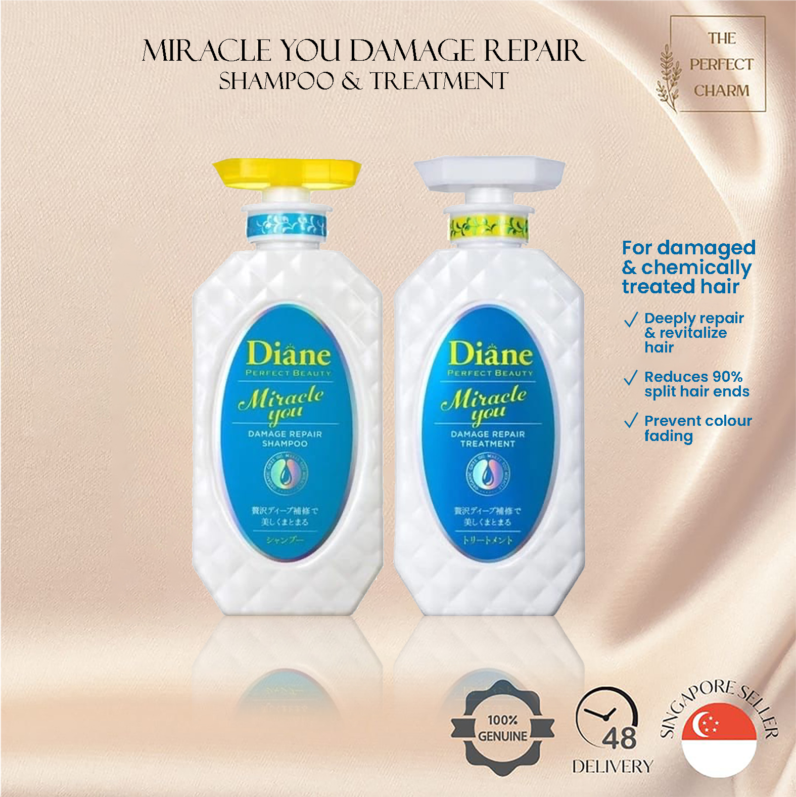 SG - Moist Diane Perfect Beauty Hair Shampoo Treatment 450ml Made in ...