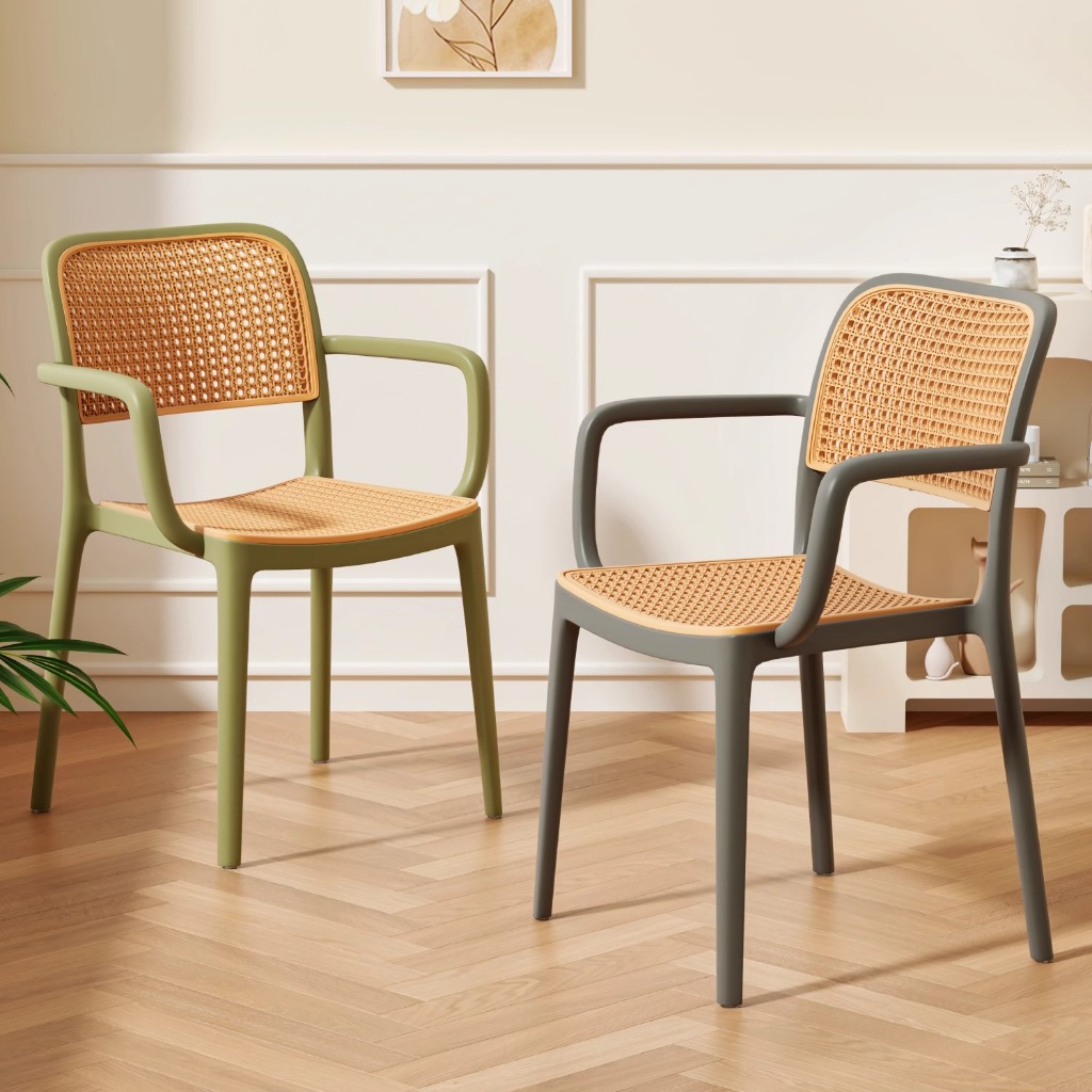 Rattan Chair Dining Rattan Chair Dining Rattan Stool With Backrest Vine ...