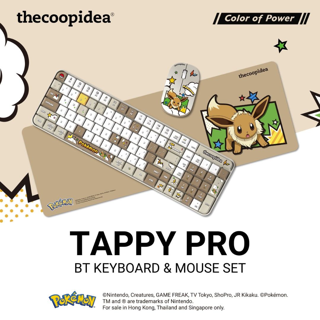 thecoopidea Pokémon Tappy Pro Wireless Keyboard and Mouse Set | Shopee ...