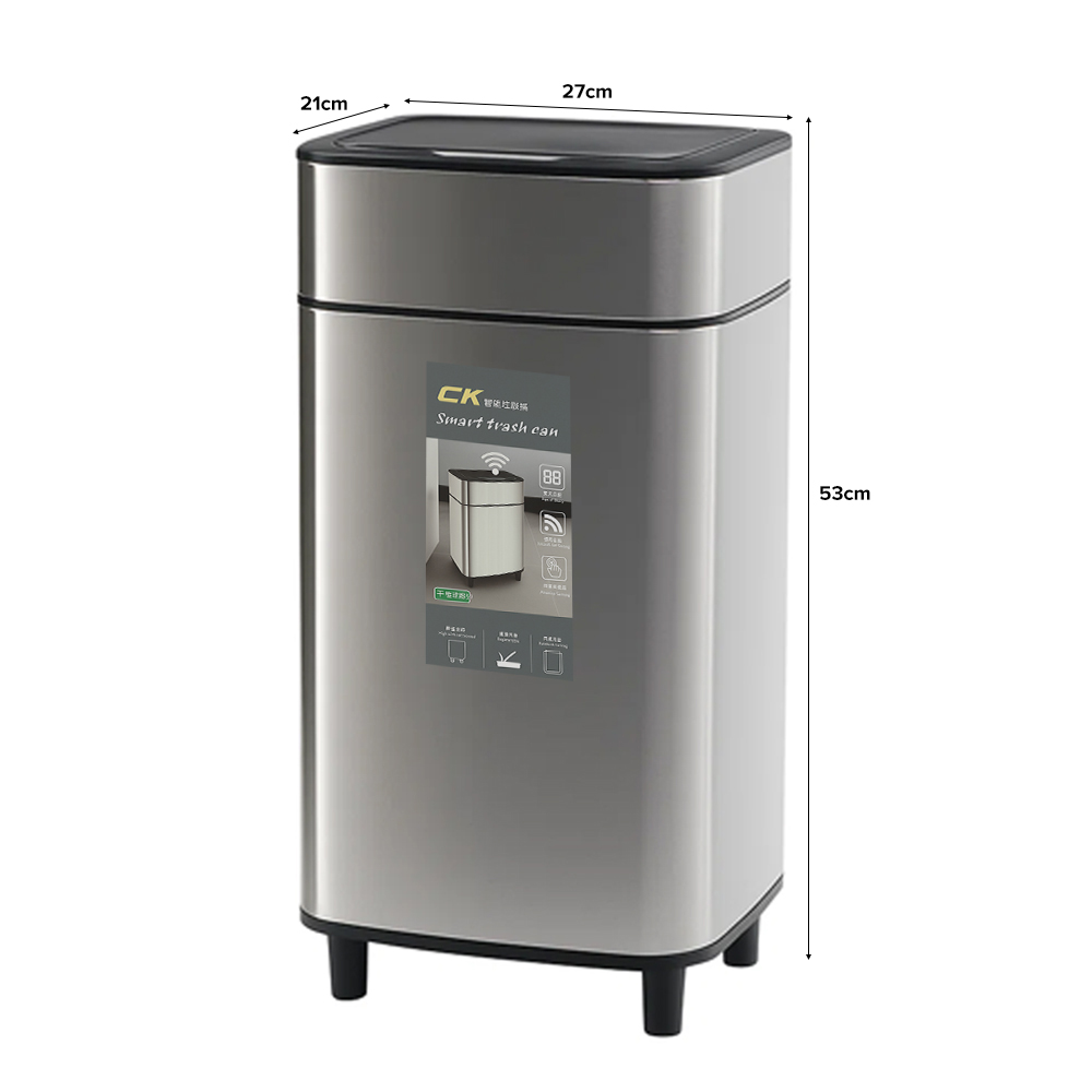 (JIJI.SG) TIGENT Smart Sensor Steel Bin/ Waste Bin / Rubbish Bin ...
