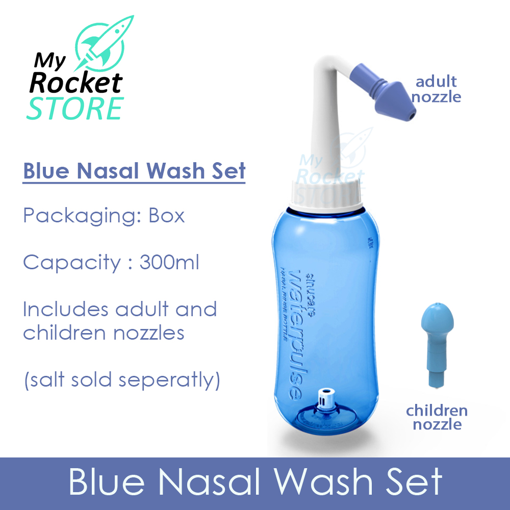 🇸🇬 Seller Saline Nasal Wash Nasal Salt Sinus Allergies Cold Clean Nose ...