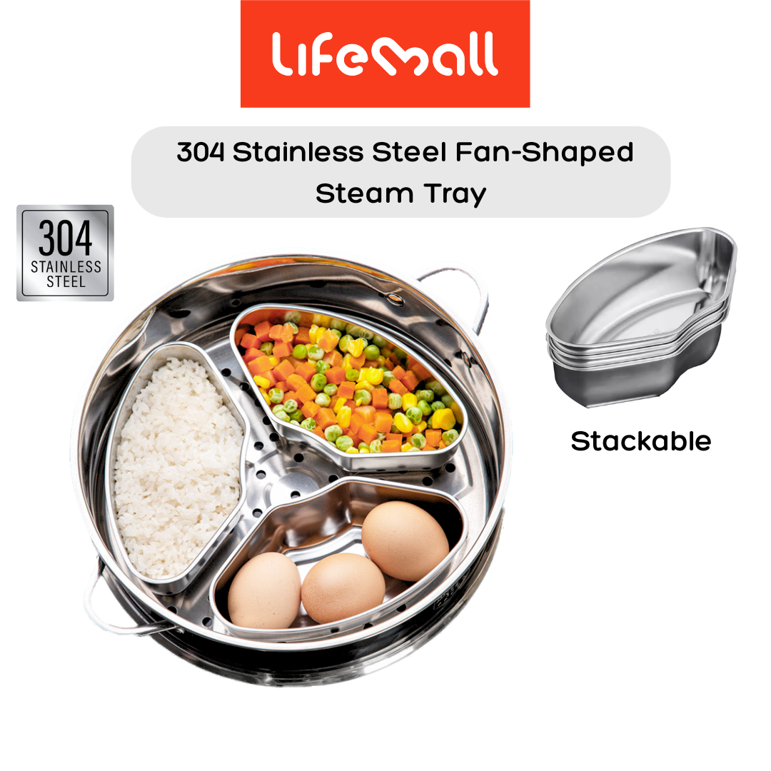 LifeMall - 304 stainless steel Fan-shaped Steaming tray Rice Cooker ...