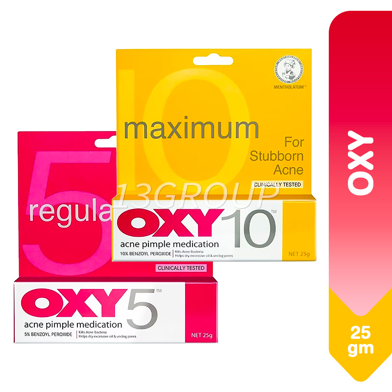 OXY 5 / 10 Acne Pimple Medication, 25g | Shopee Singapore