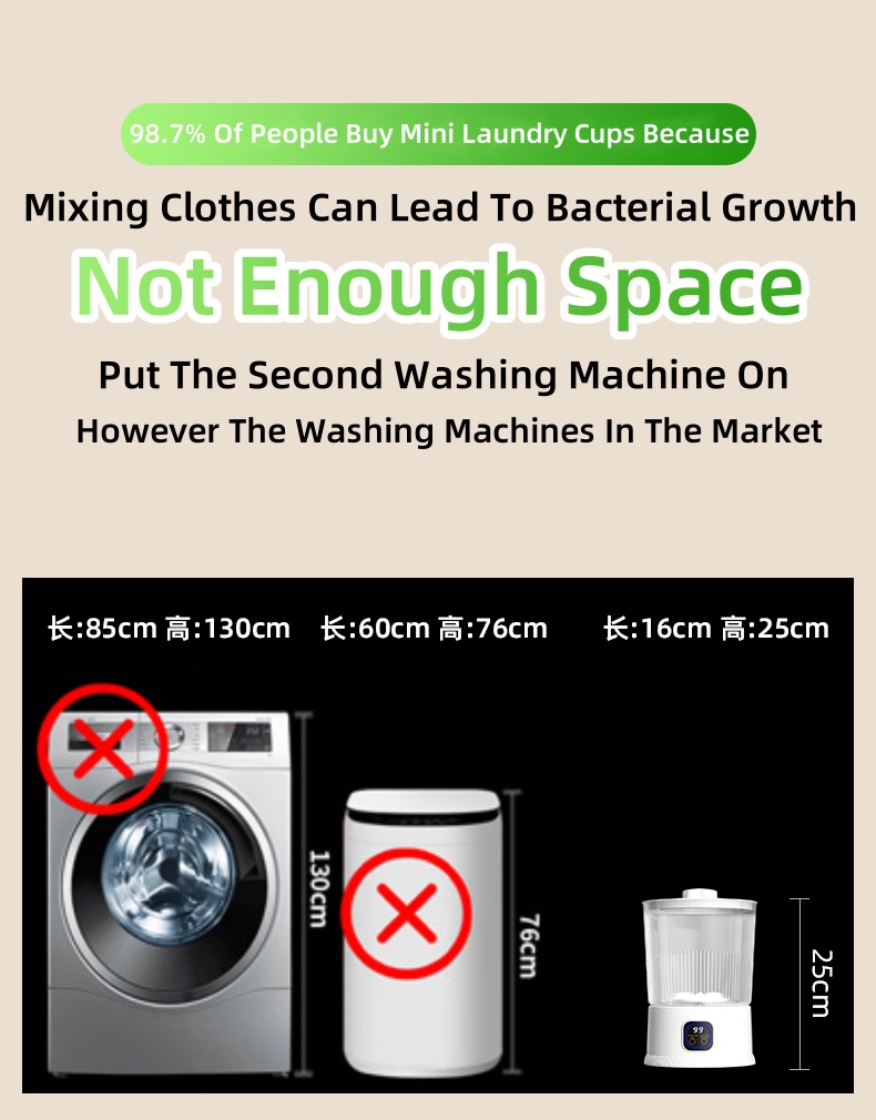 [SG Stock]2L Mini Laundry cup Washing Machine Portable Washing Machine ...