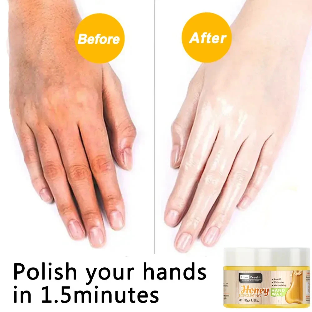 Flowweek Hand Whitening Wax 130g Hand Mositurizing Exfoliating Anti ...