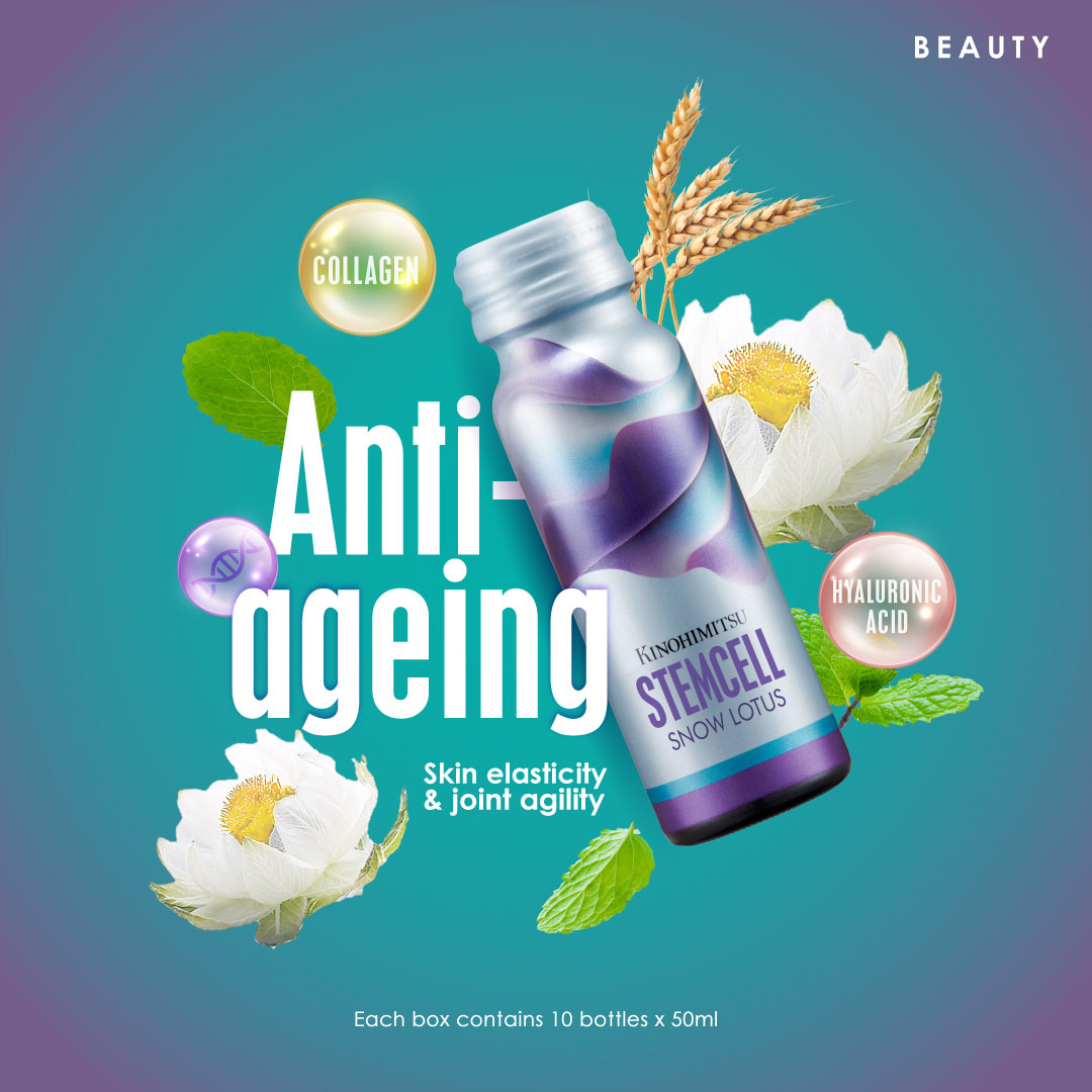 Kinohimitsu StemCell Snow Lotus 5300mg Collagen Inner Beauty Supplement ...