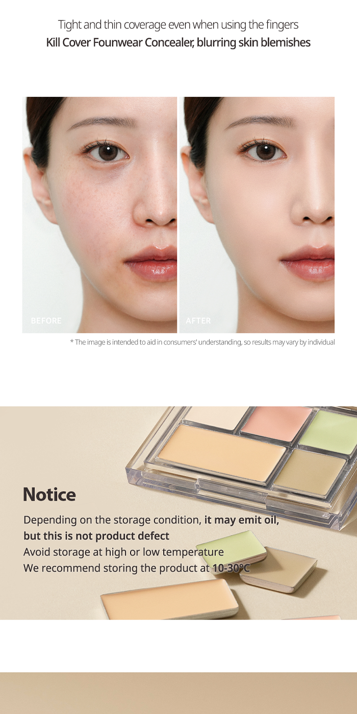 CLIO Kill Cover Founwear Conceal Palette (2 Shades) | Shopee Singapore