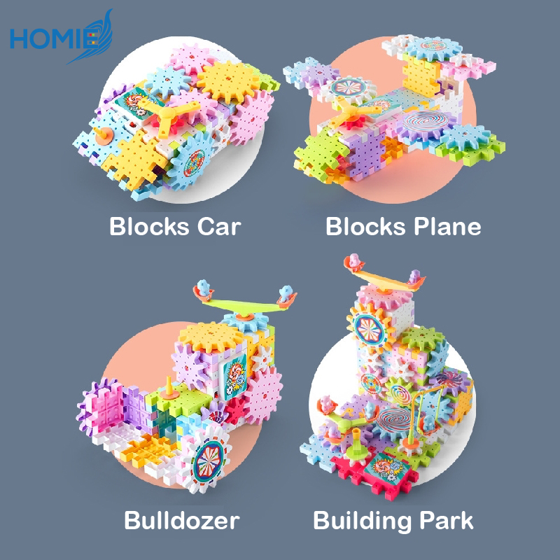 HOMIE Electric Brick Gear Building Toy/DIY Building Block Toy Set ...