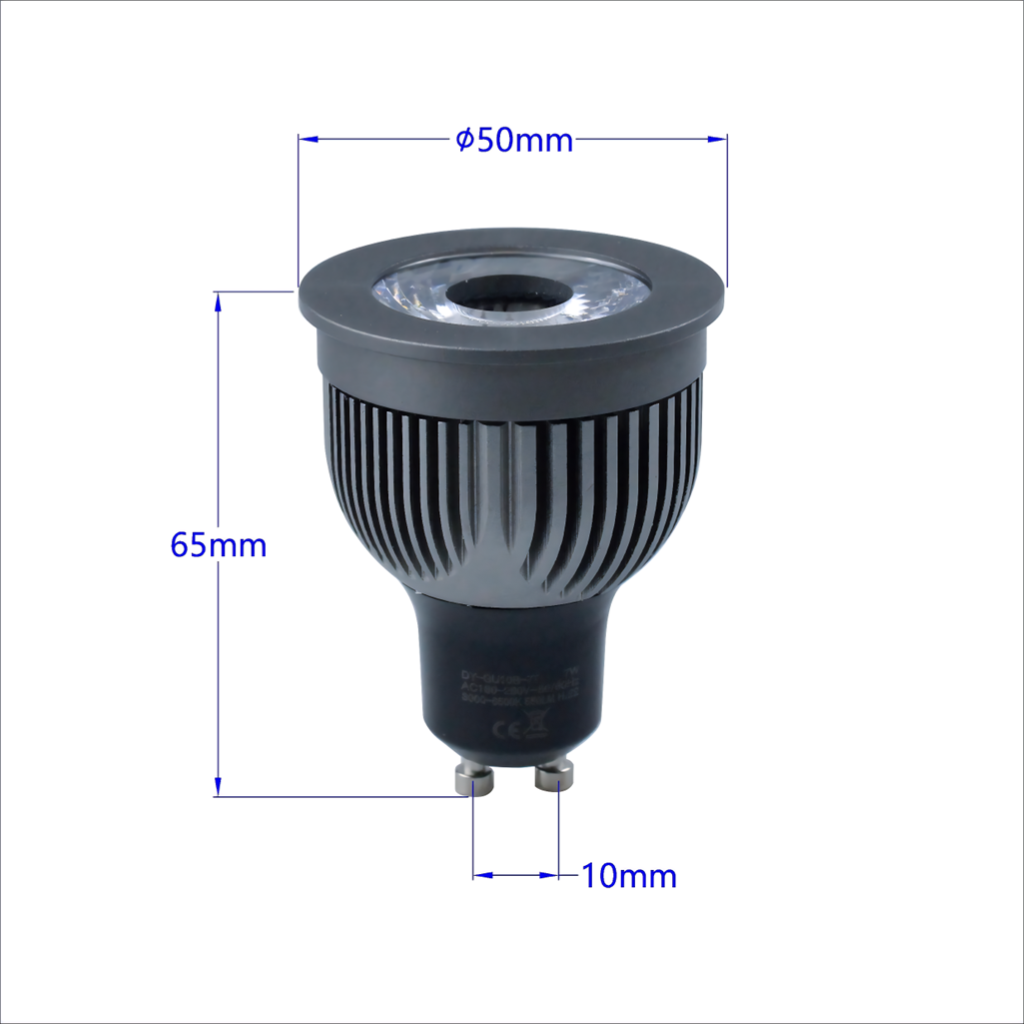 DY-GU10B-7T LED GU10 7W Tri-Color RGB LED Lamp Light Bulb Downlight ...