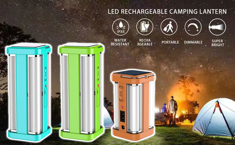 1000W Solar Camping Light Portable LED Camping Lantern Rechargeable ...