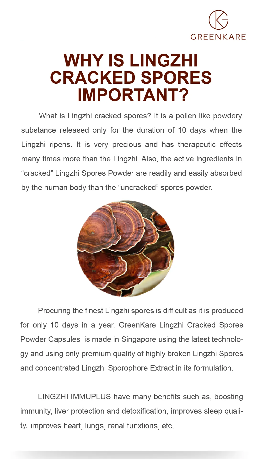 [GreenKare] BUNDLE 2pk Lingzhi Immunity+ | Cracked Spores Ganoderma ...