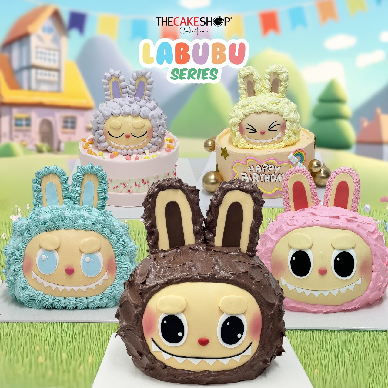 THE CAKE SHOP | 3D Labubu Pink Birthday Cake | TLB03 | Shopee Singapore