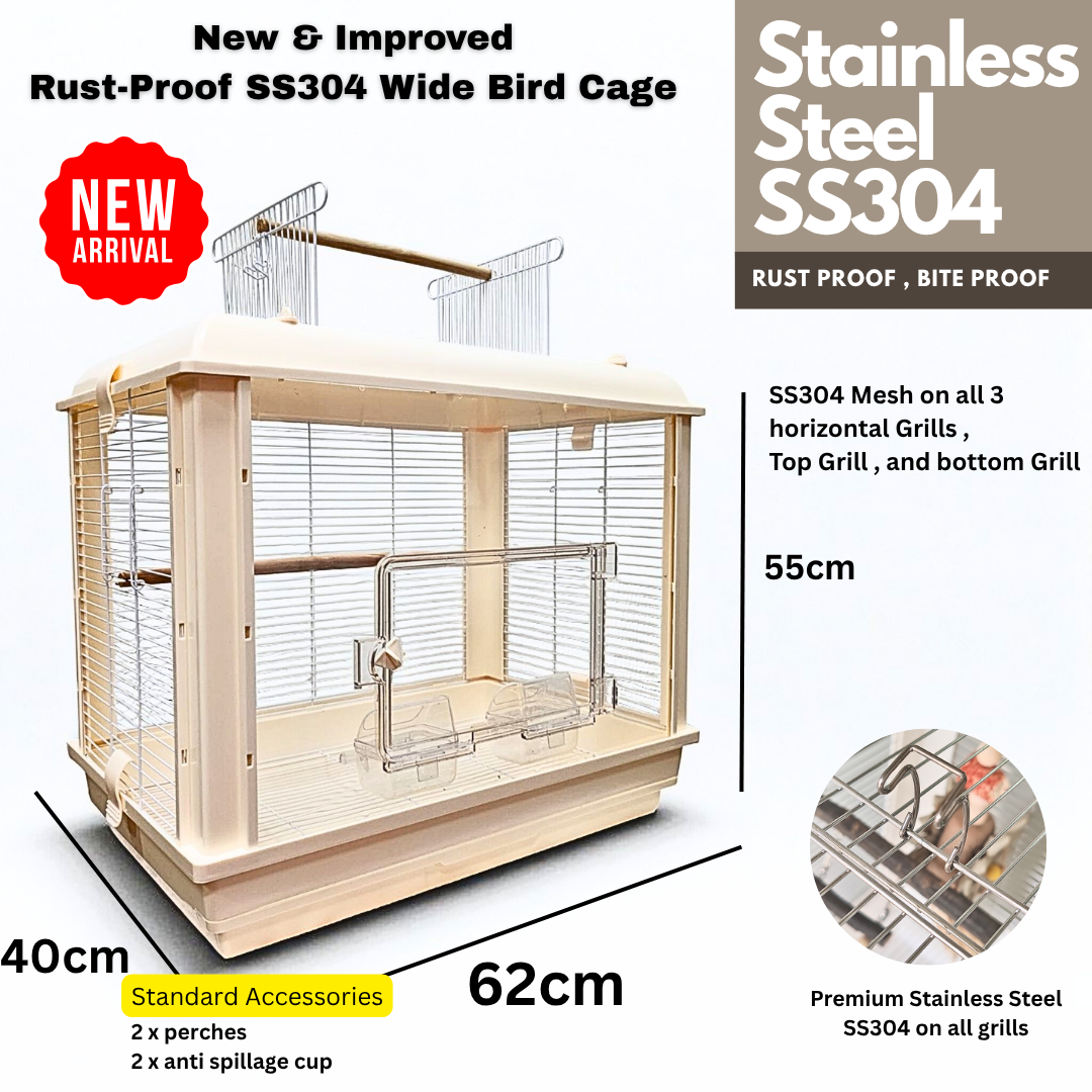 Bird Cage | Parrot Cage Premium Stainless Steel 304 Luxury Bird Cage ...