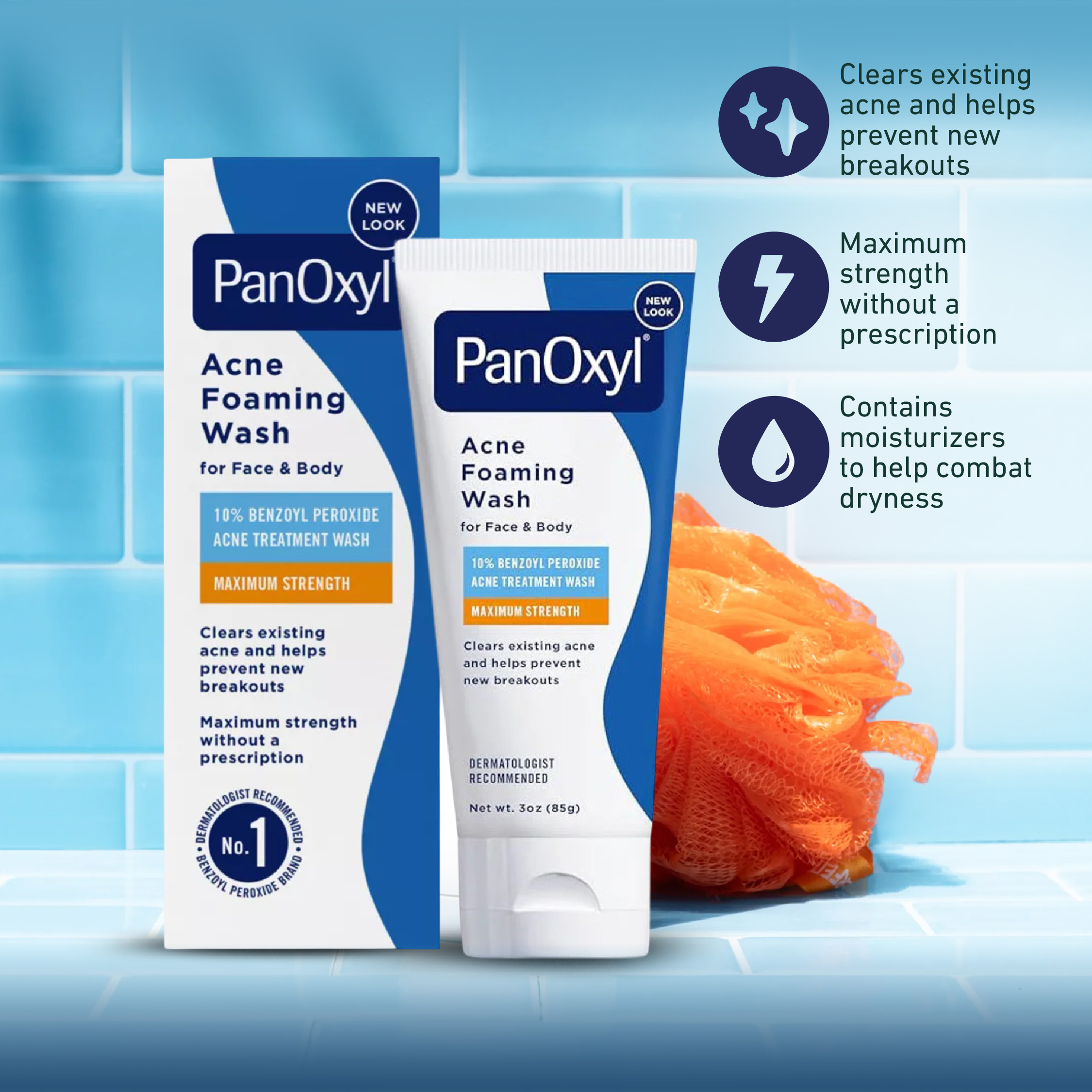 [Local Delivery] PanOxyl Acne Foaming Wash 10% Benzoyl Peroxide Maximum ...