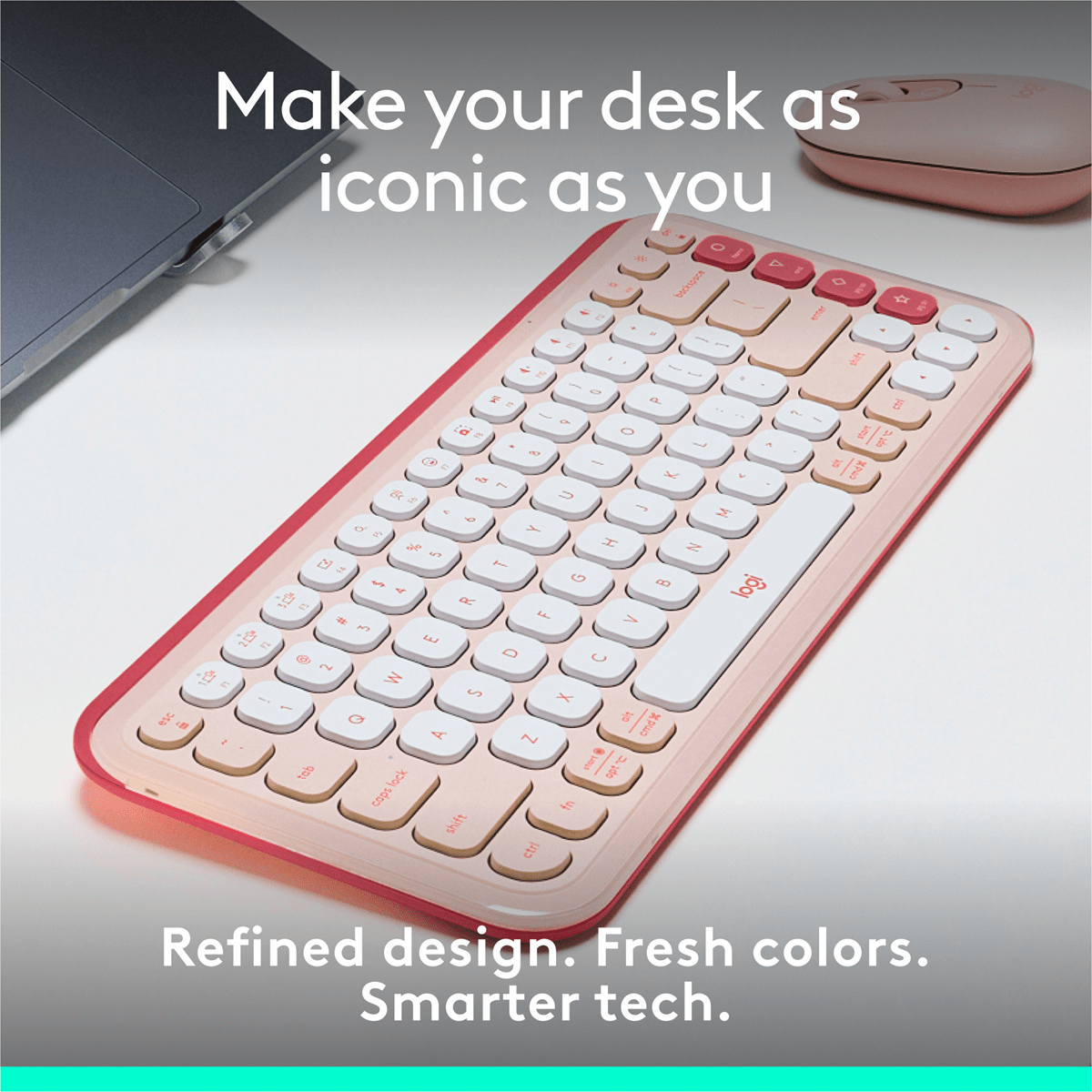 Logitech POP Icon Keys Wireless Bluetooth Keyboard, Comfy, Quiet Typing ...