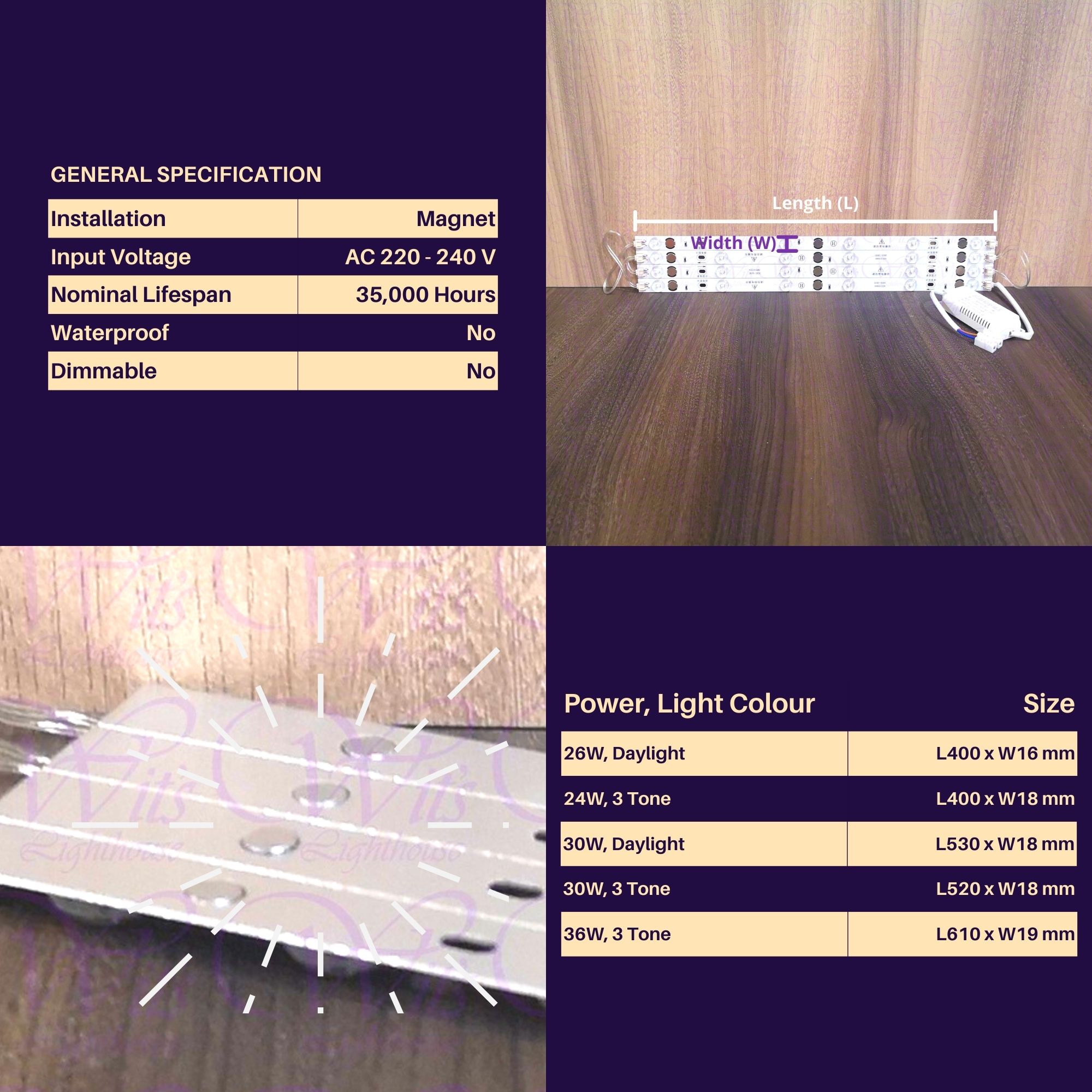 LED Ceiling Light Replacement LED Module Magnetic Module LED Light LED ...