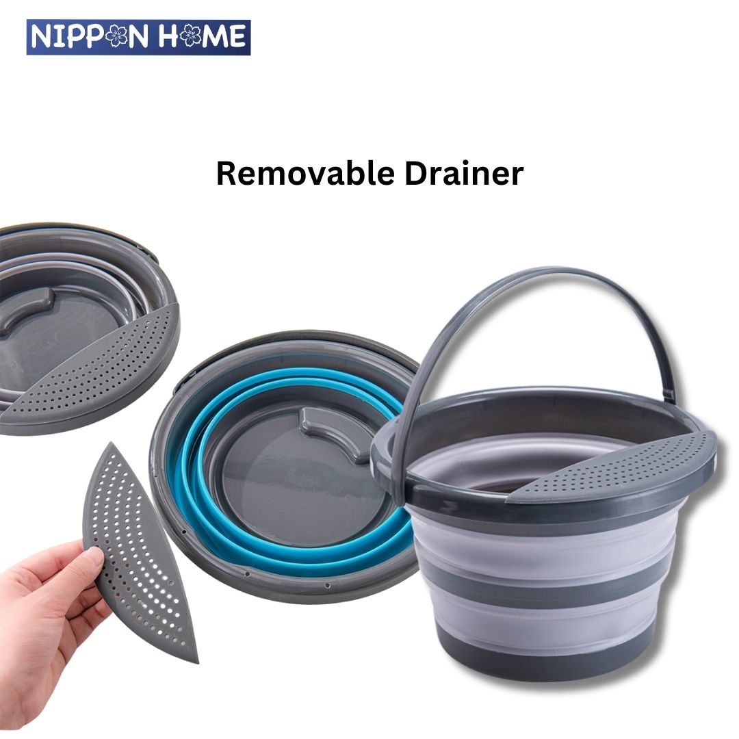 [ Household ] Nippon Home 4L Collapsible Bucket Portable Folding Bucket ...