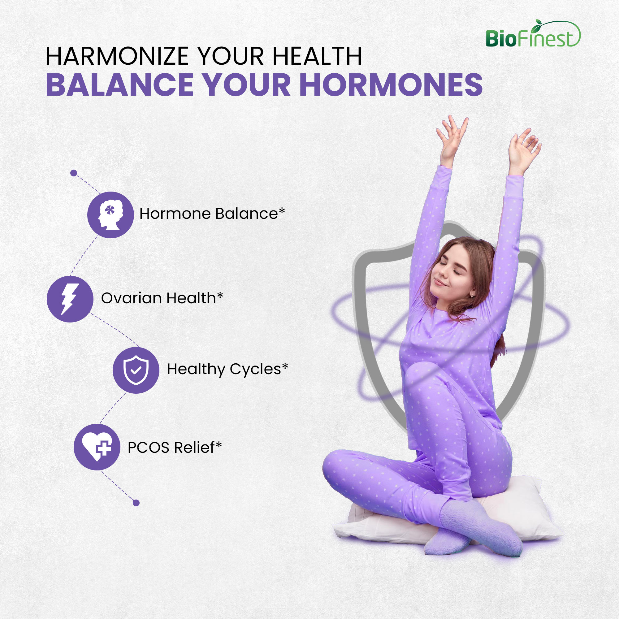 Biofinest Hormone Balance Supplement - 40:1 Myo D-Chiro Inositol ...